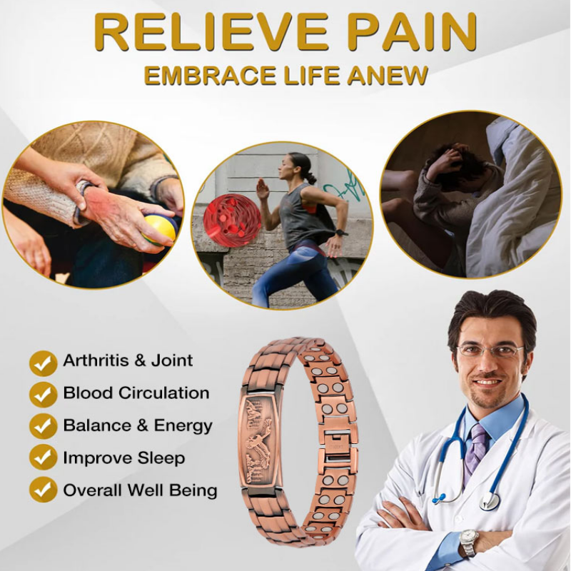 Men's Magnetic Bracelet with Eagle Pattern – aiyoumoi